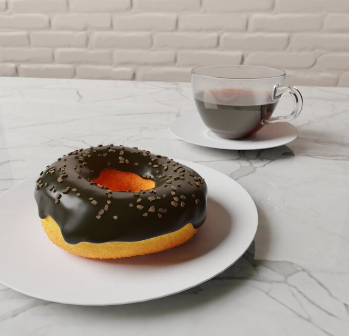 ArtStation - Blender Guru's Begginer Tutorial Donut