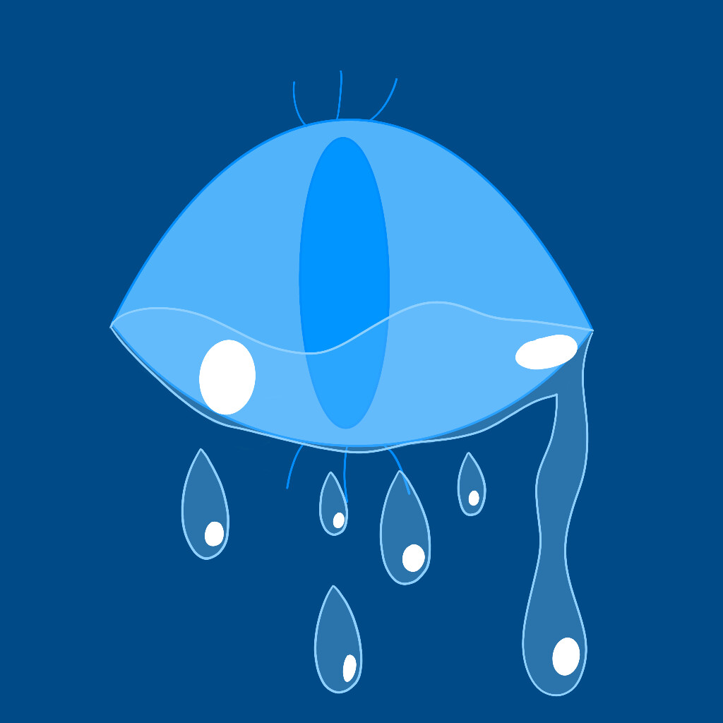 ArtStation - Sad Blue Eye Tears