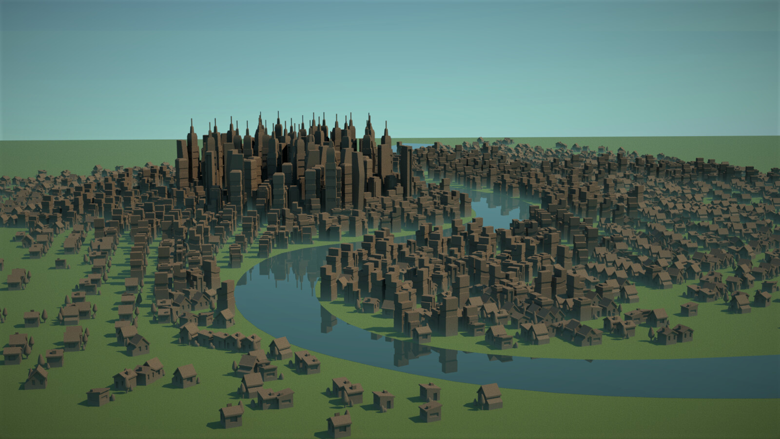 Peter Dravecky - CityGen - a City Generator Script for Maya