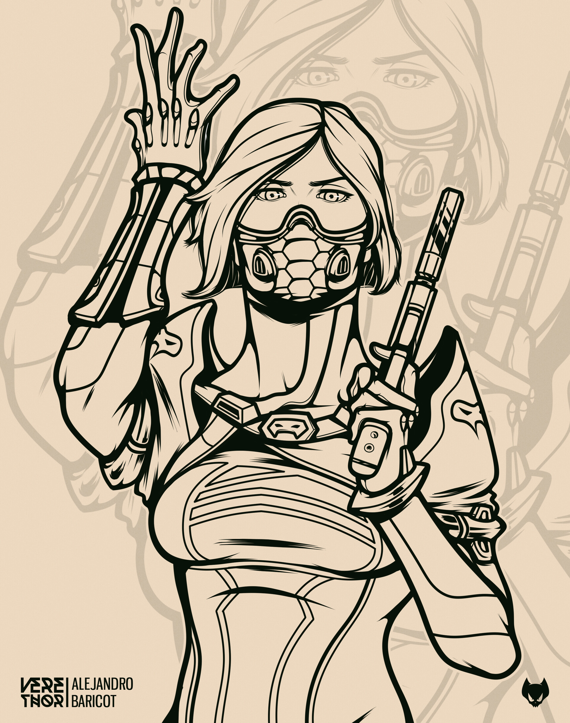 girl viper coloring pages