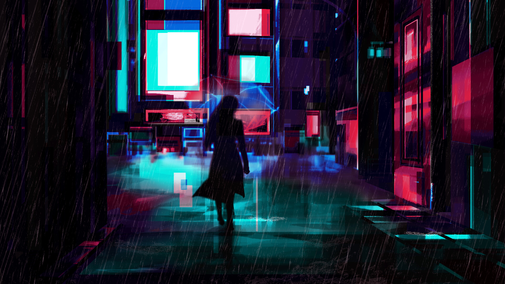 ArtStation - Neon streets