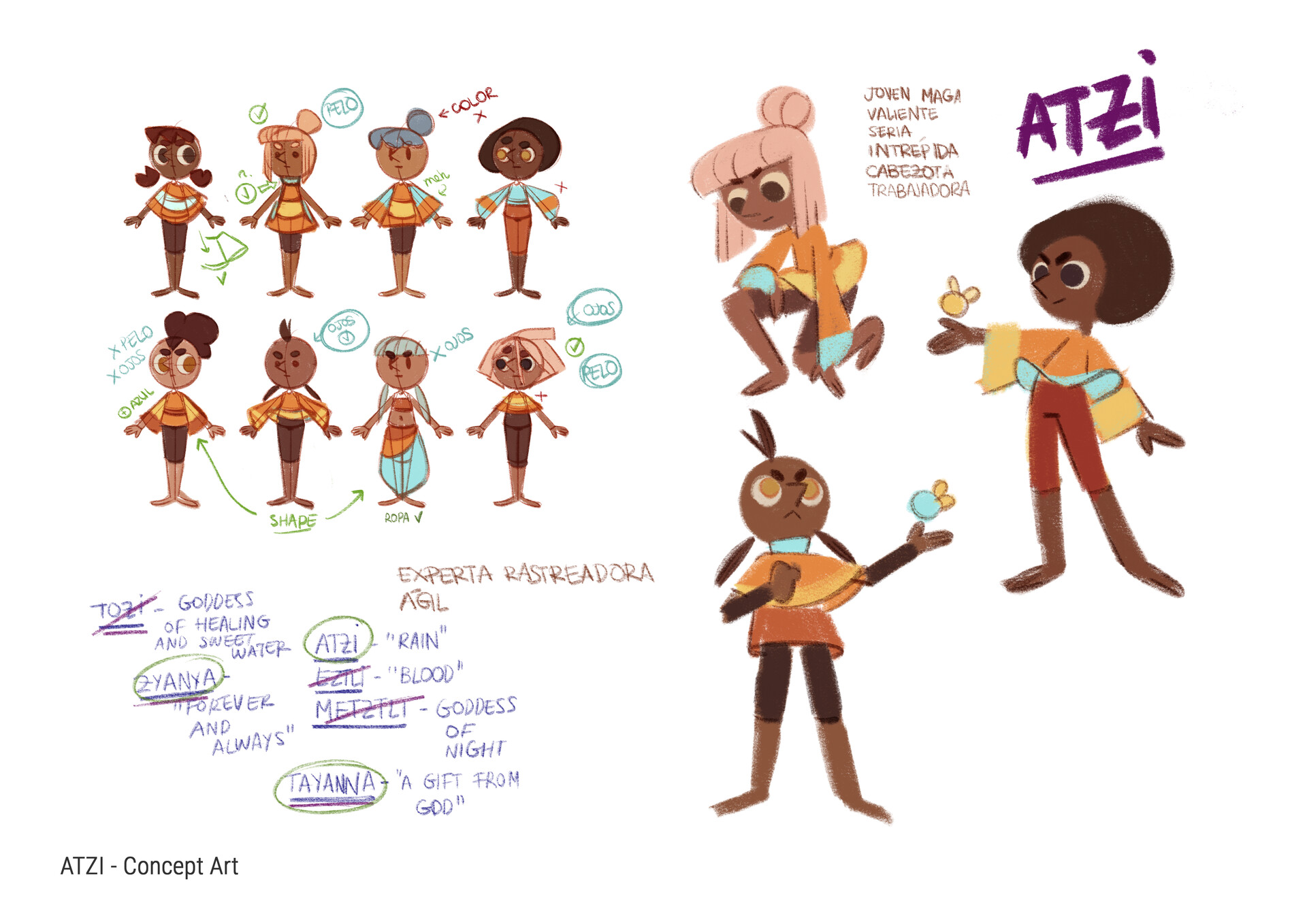 Laura Trujillo - ATZI Proyect- Character Design