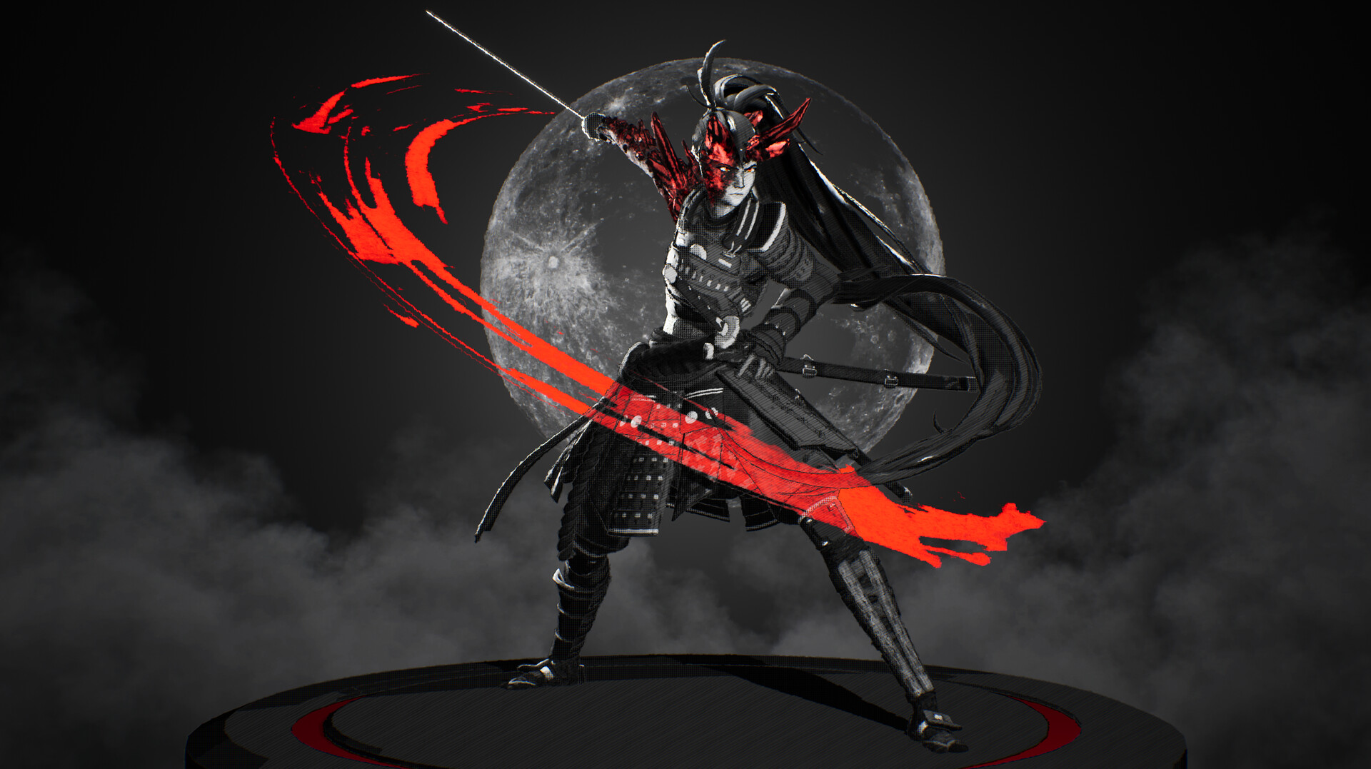 Cameron Craig - Stylized Rendering - Demon Samurai