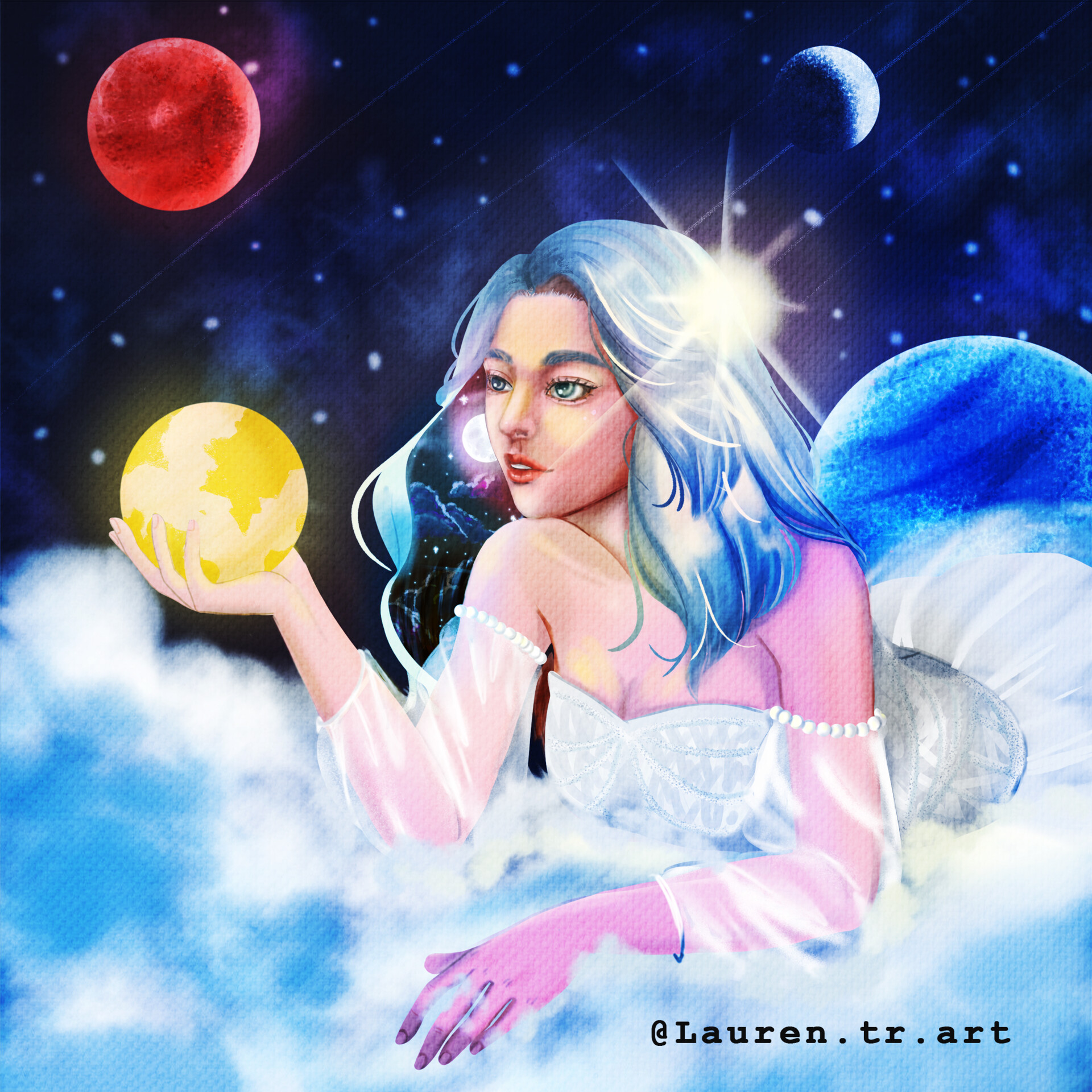 ArtStation - Galaxy Girl - OC