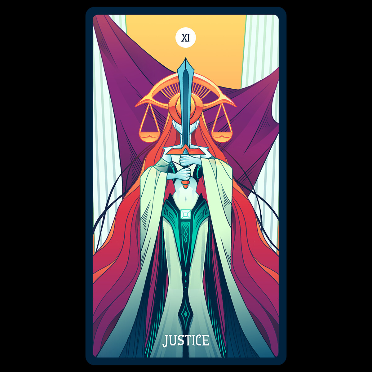 ArtStation - tarot，justice