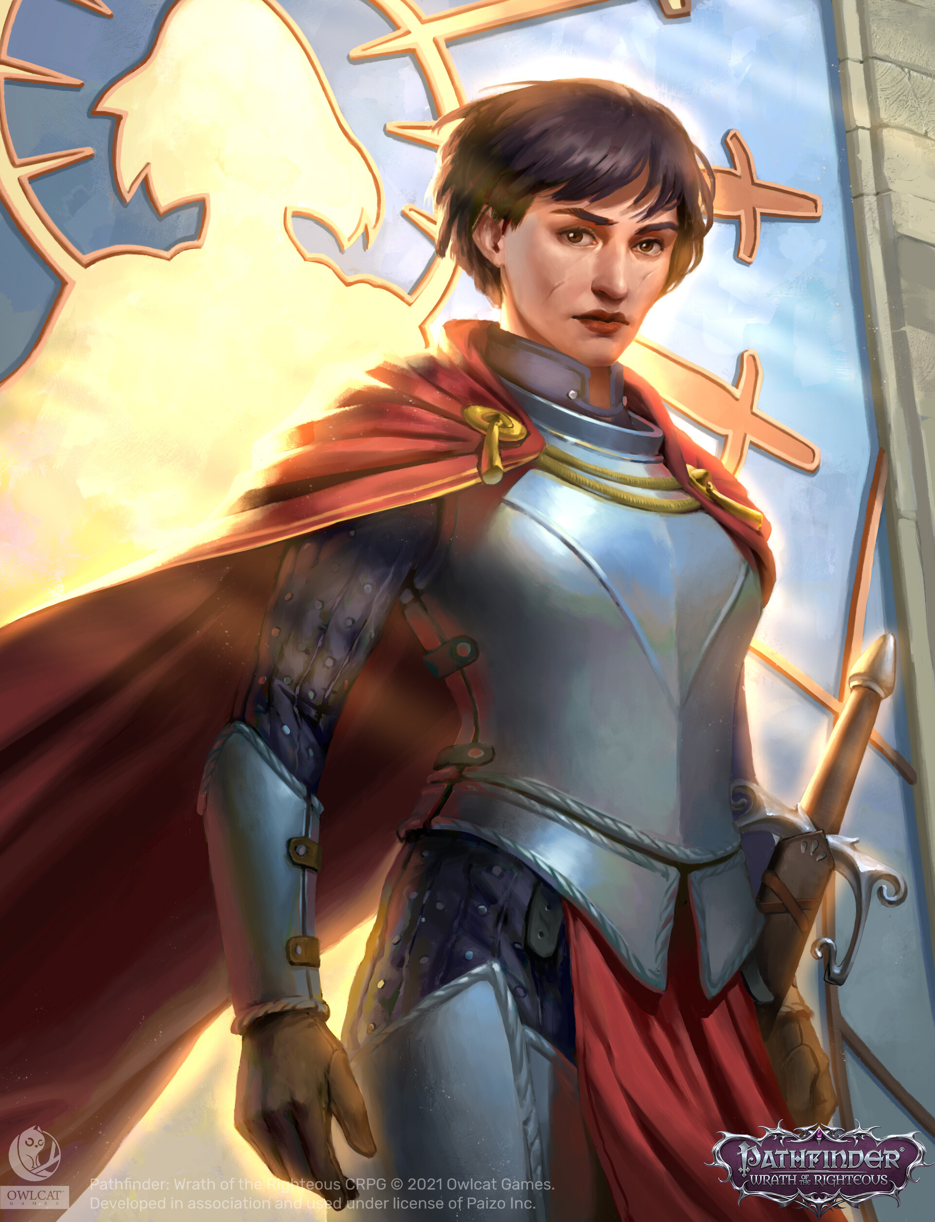 Pathfinder Wrath Of The Righteous Iomedae Portrait By Elena Kononenko Rimaginaryimmortals