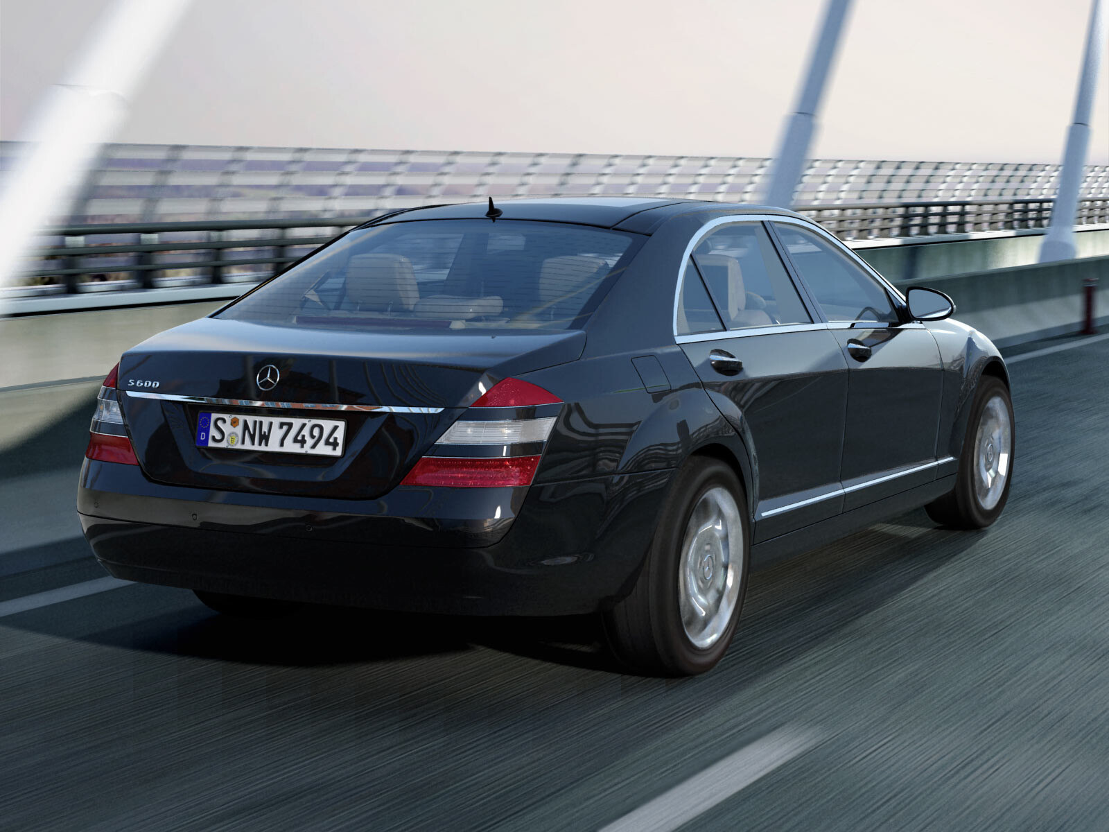 ArtStation - Mercedes S-Class 2006