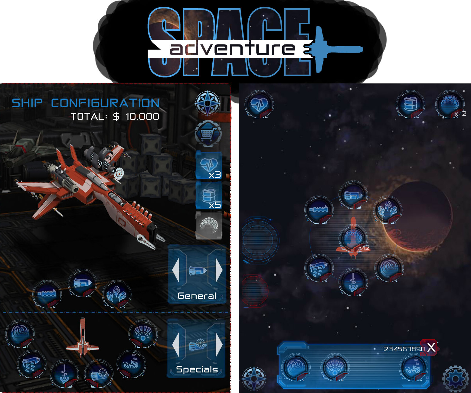 ArtStation - Samples_GUI_Space Adventure