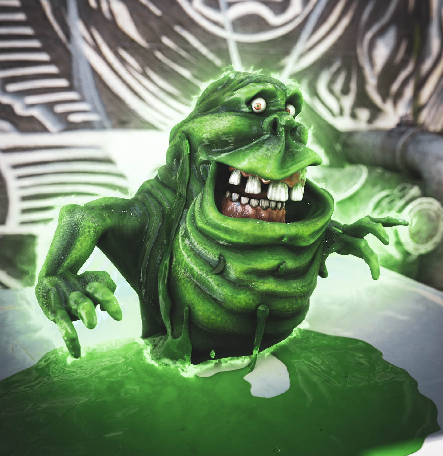 ArtStation - Ghostbusters Slimer classic version