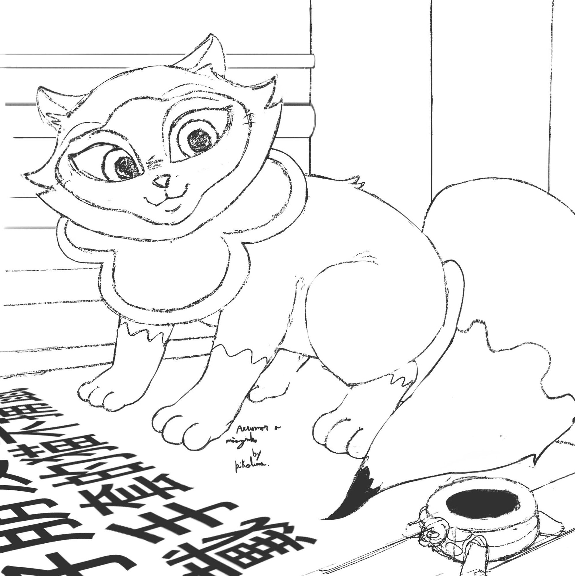 sagwa the chinese siamese cat coloring pages
