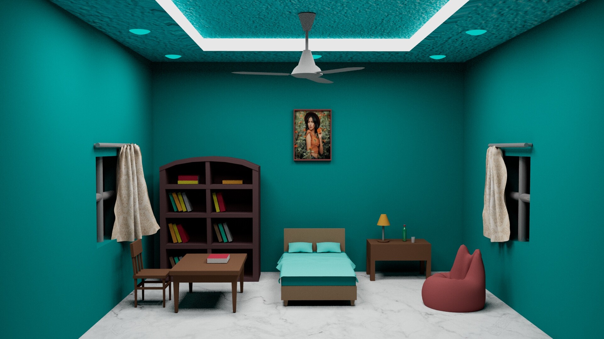 ArtStation - Bedroom 3D MODEL