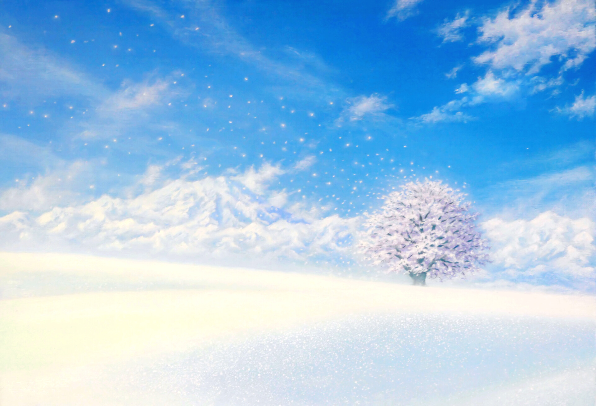 ArtStation - Blooming in the snowfield