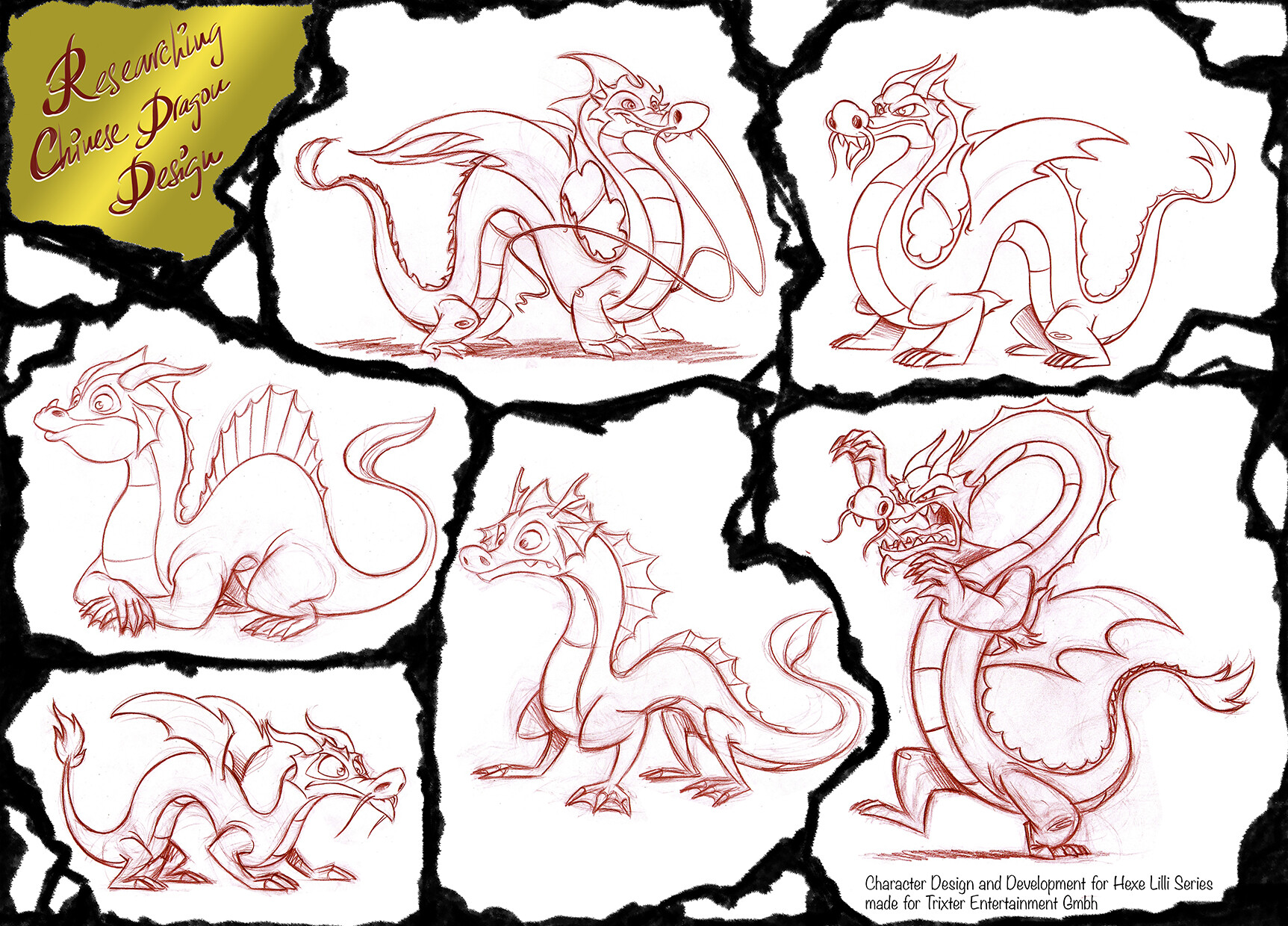 ArtStation - Chinese Dragon designs 02