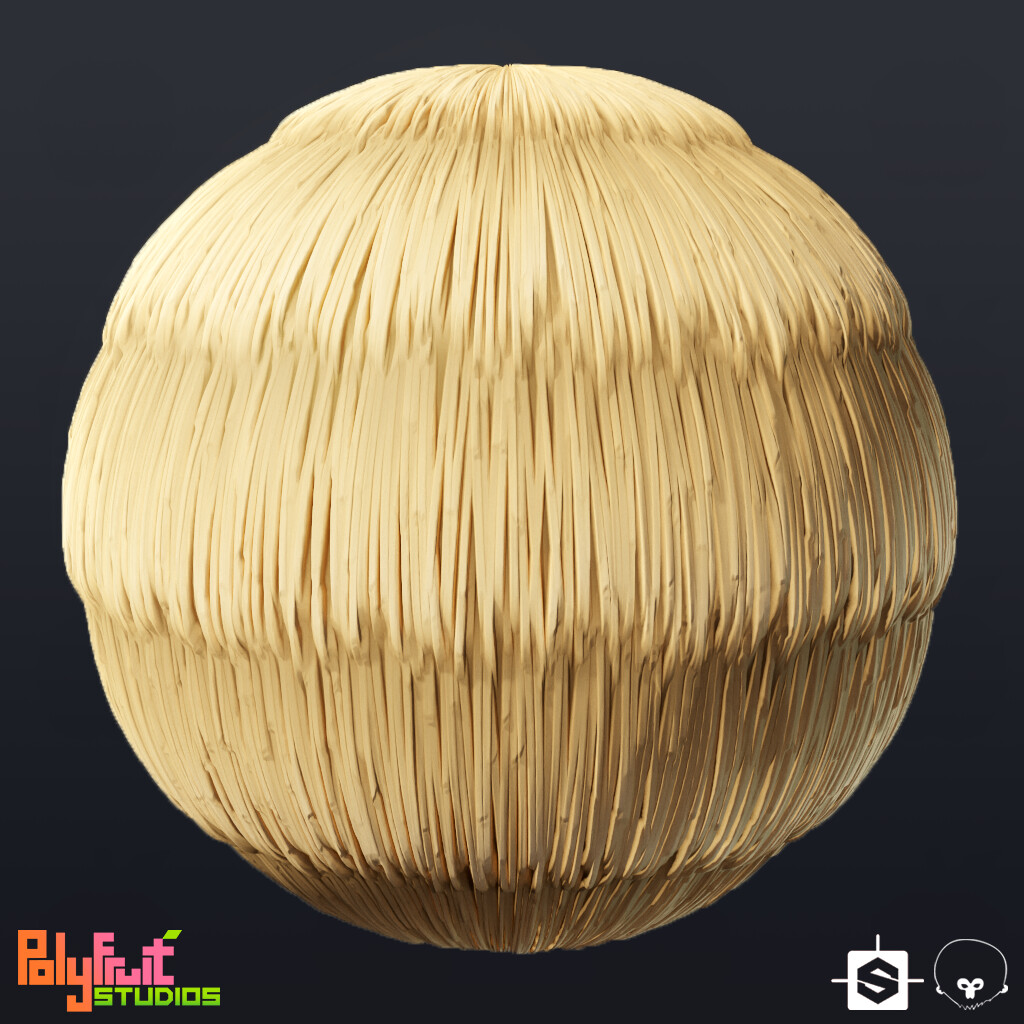 ArtStation - Stylised Thatch Material