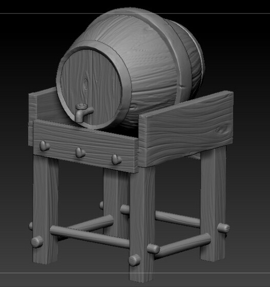 ArtStation - 3D barrel