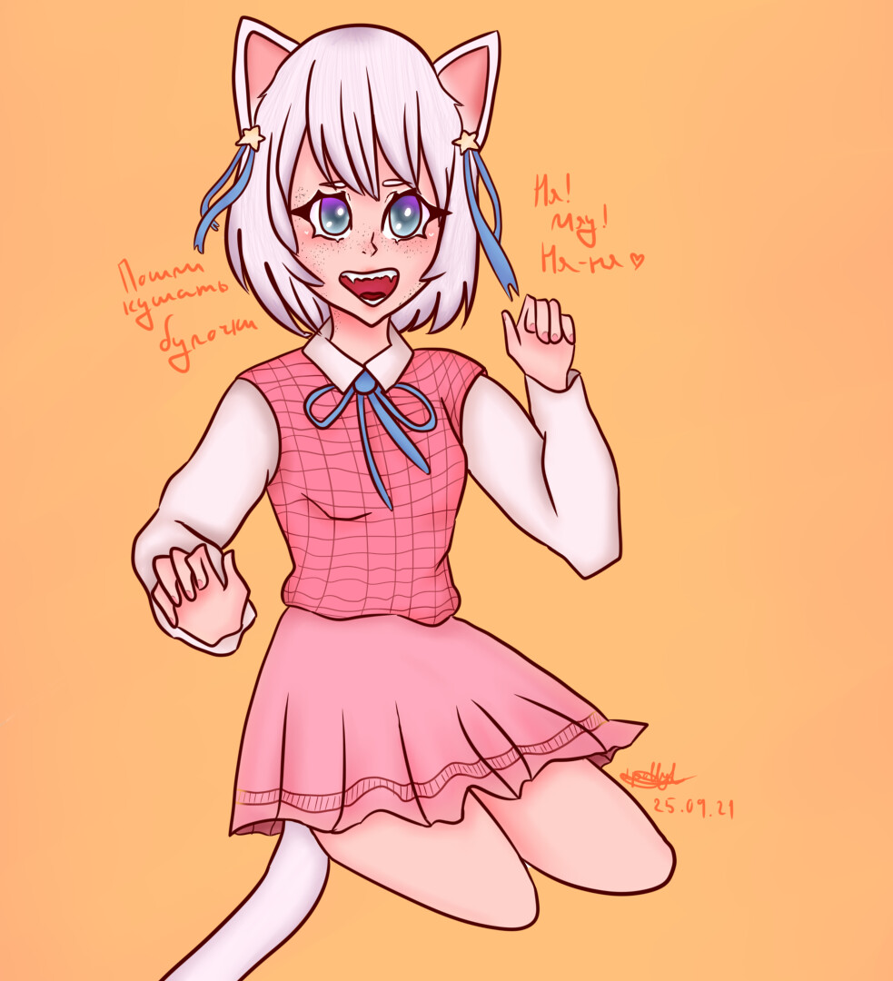 ArtStation - Fan-art of neko-girl