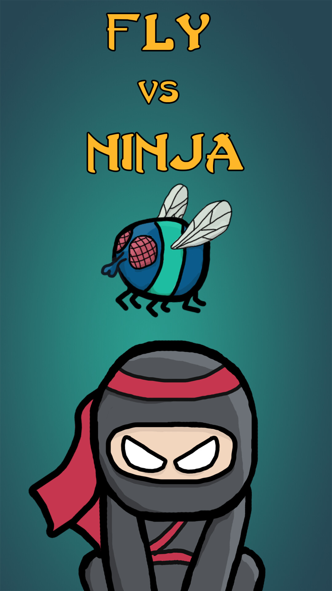ArtStation - "fly vs ninja" vertical banner