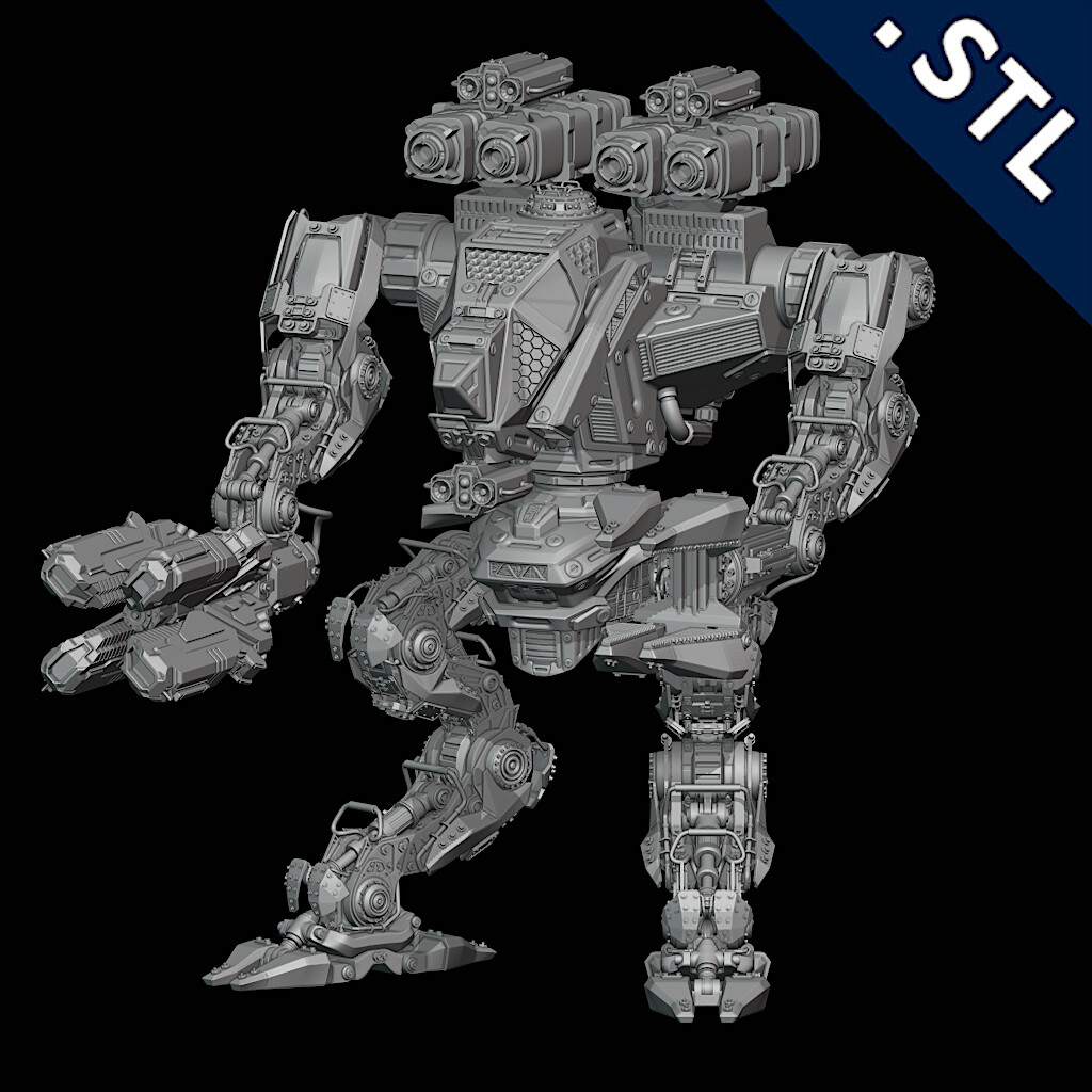 ArtStation - Rhino (Mech) - 3D Printing