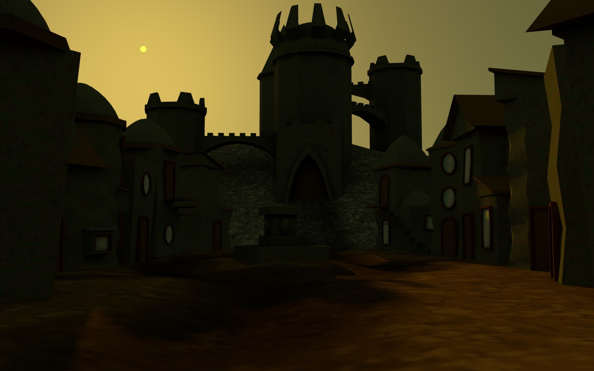 ArtStation - My First Outdoor Rendering Scene