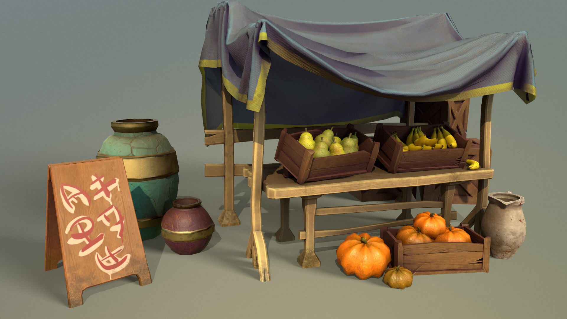 Mylène Simard - Stylized Fruit Stall
