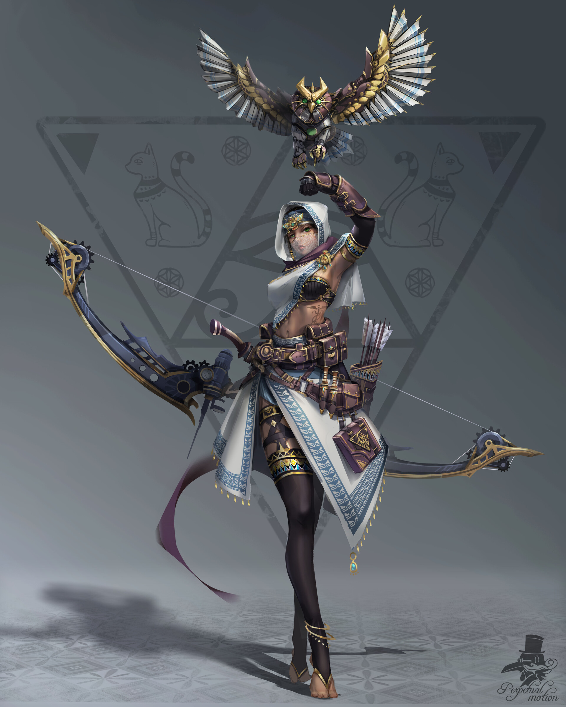 ArtStation - Steam Egyptian Archer