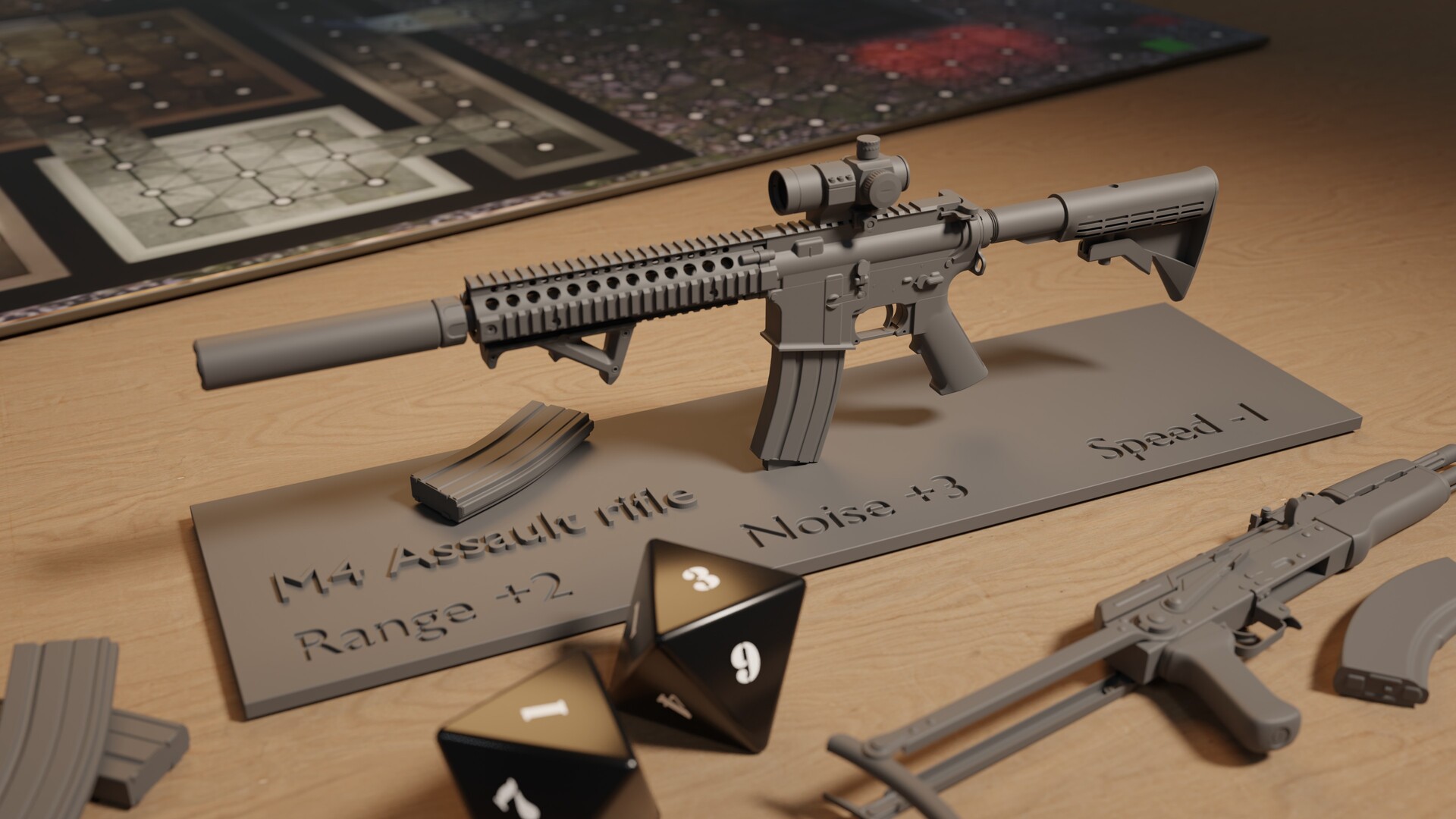 ArtStation - Stealth Boardgame Prototype render