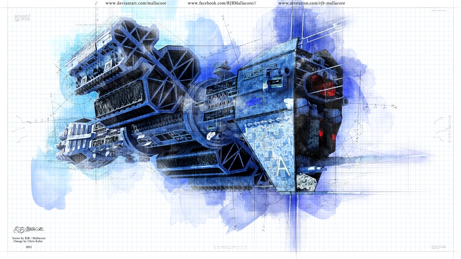 ArtStation - Babylon 5- Sketch Style - 2021