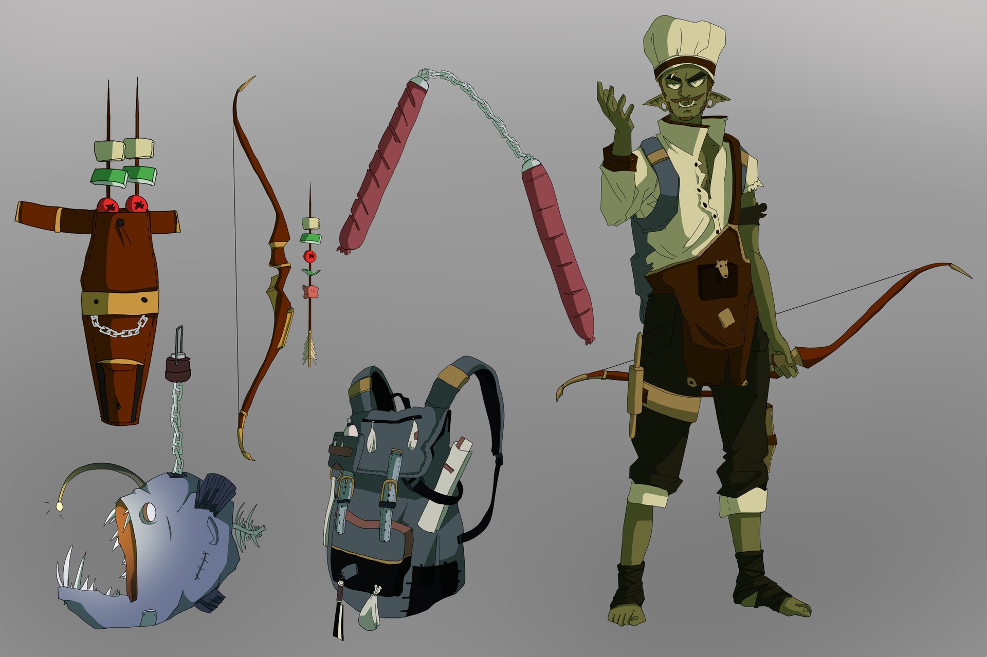 ArtStation - Orc character design school work
