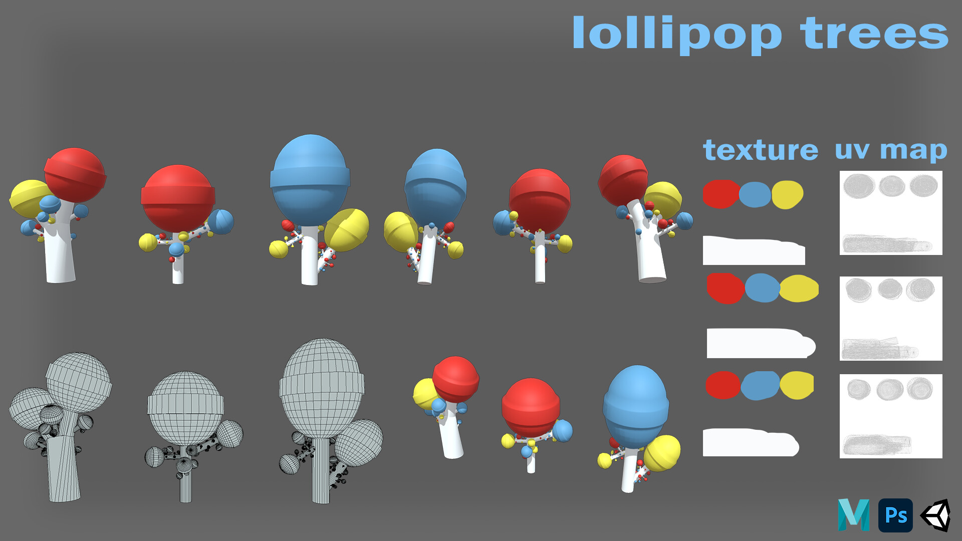 ArtStation - lollipop trees