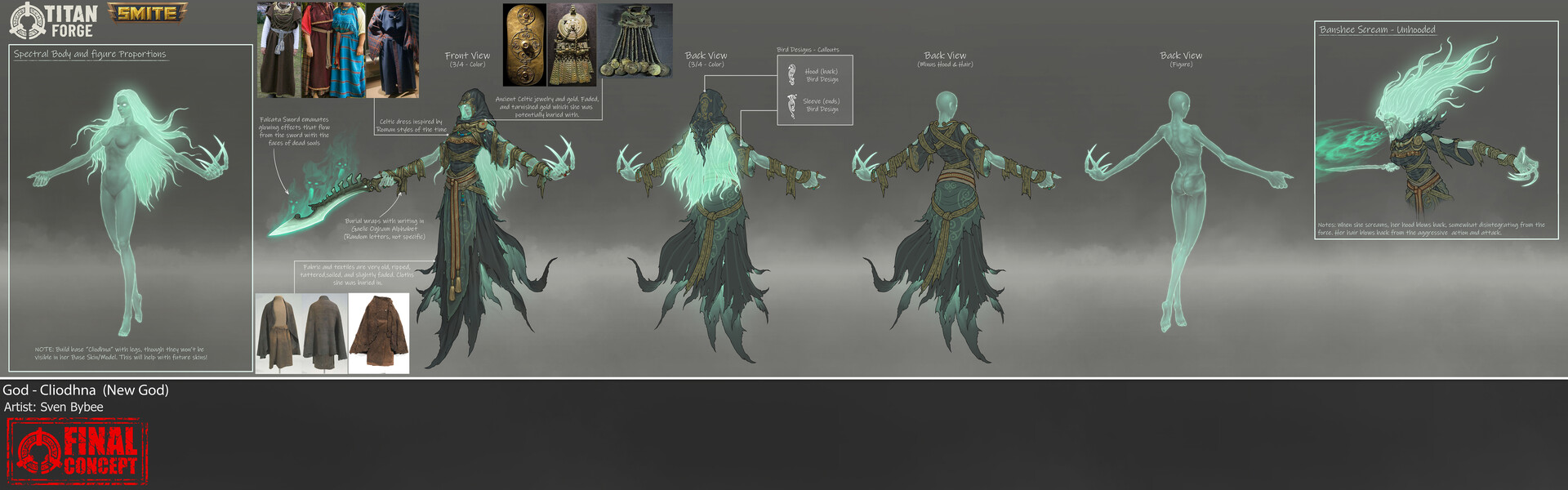 Sven Bybee - SMITE Cliodhna Character Concept Design