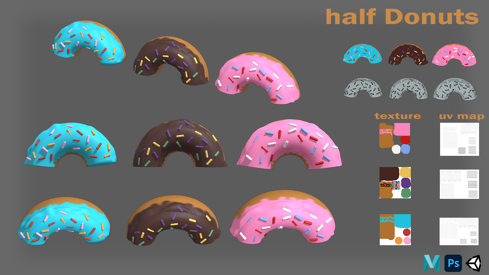 ArtStation - half Donuts