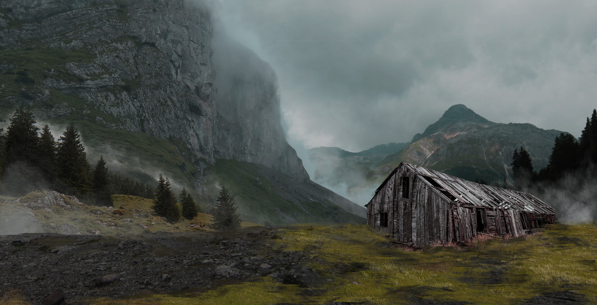 ArtStation - Mountain Shack