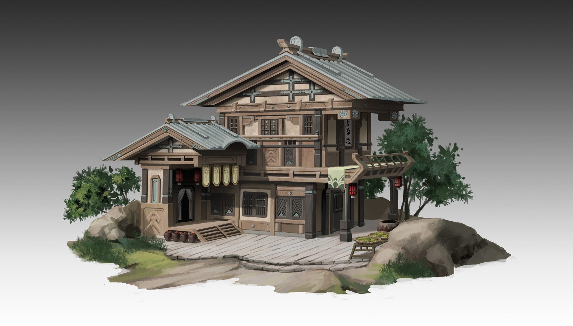 ArtStation - Chinese style architecture
