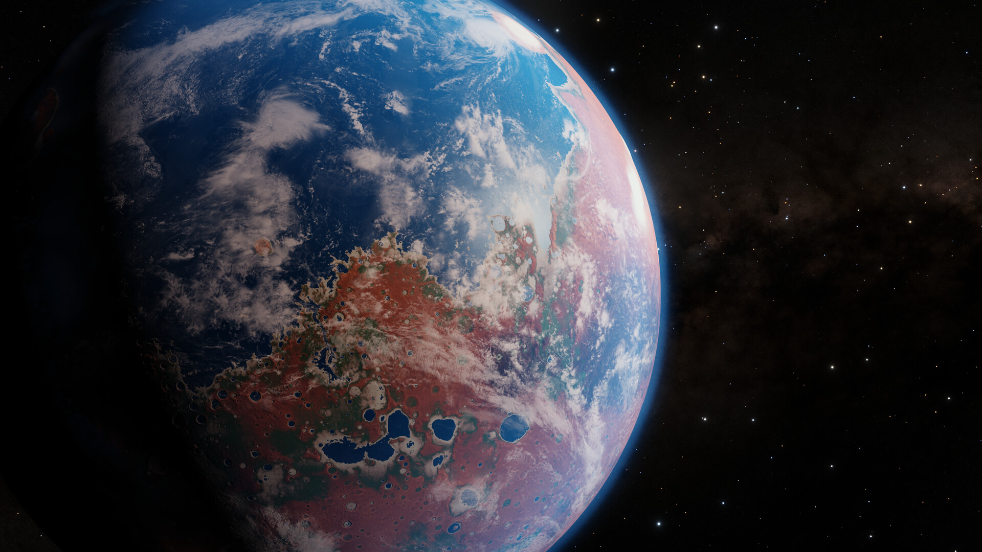 ArtStation - The terraformed Mars