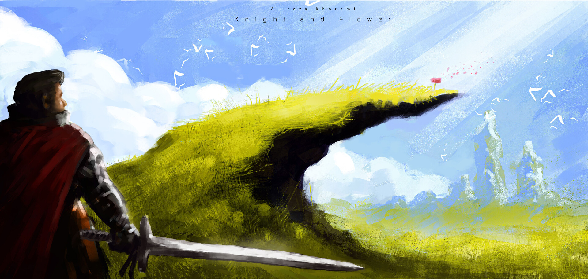 ArtStation - Knight and Flower