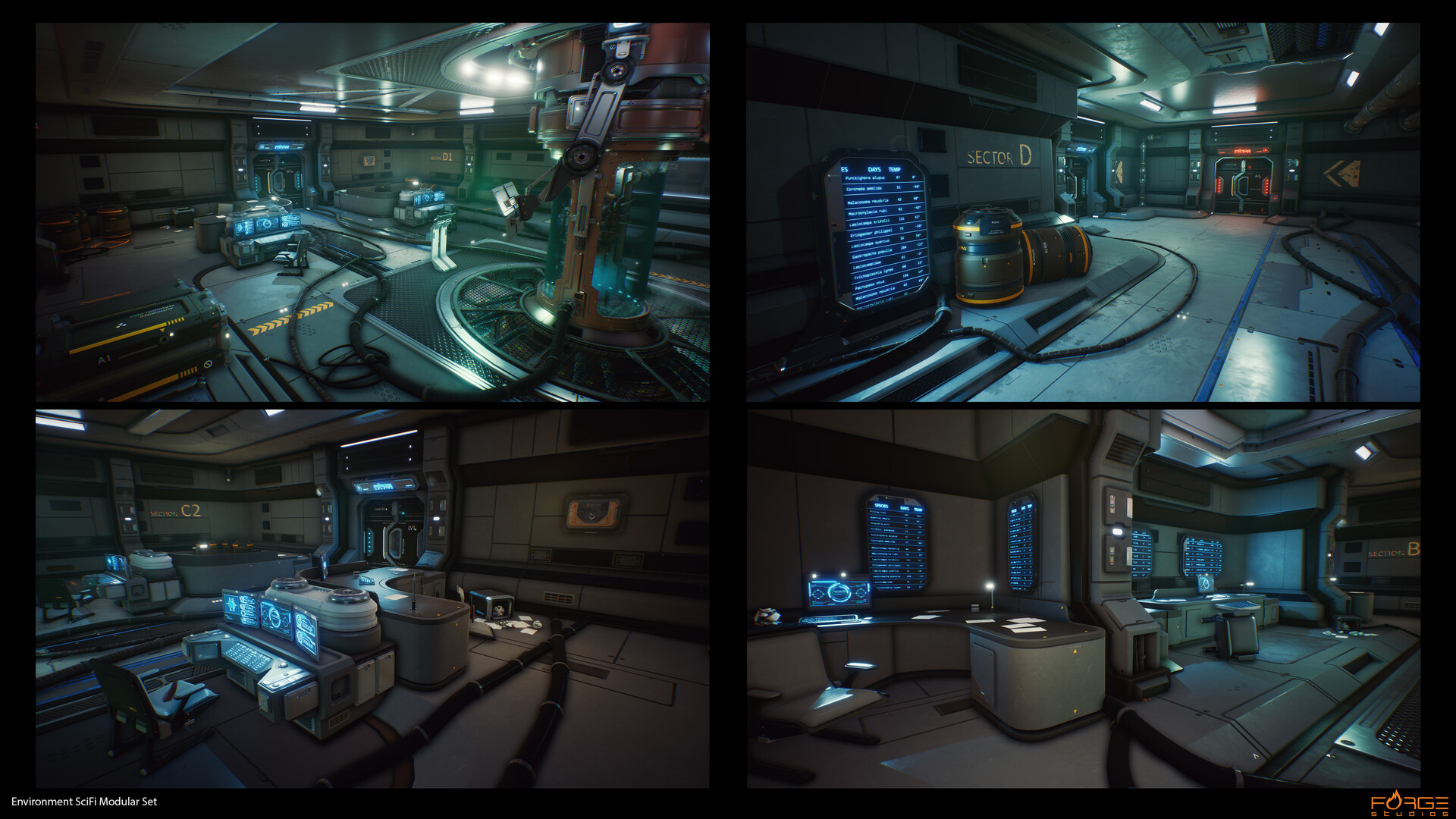 FORGE STUDIOS - Environment SciFi Modular Set
