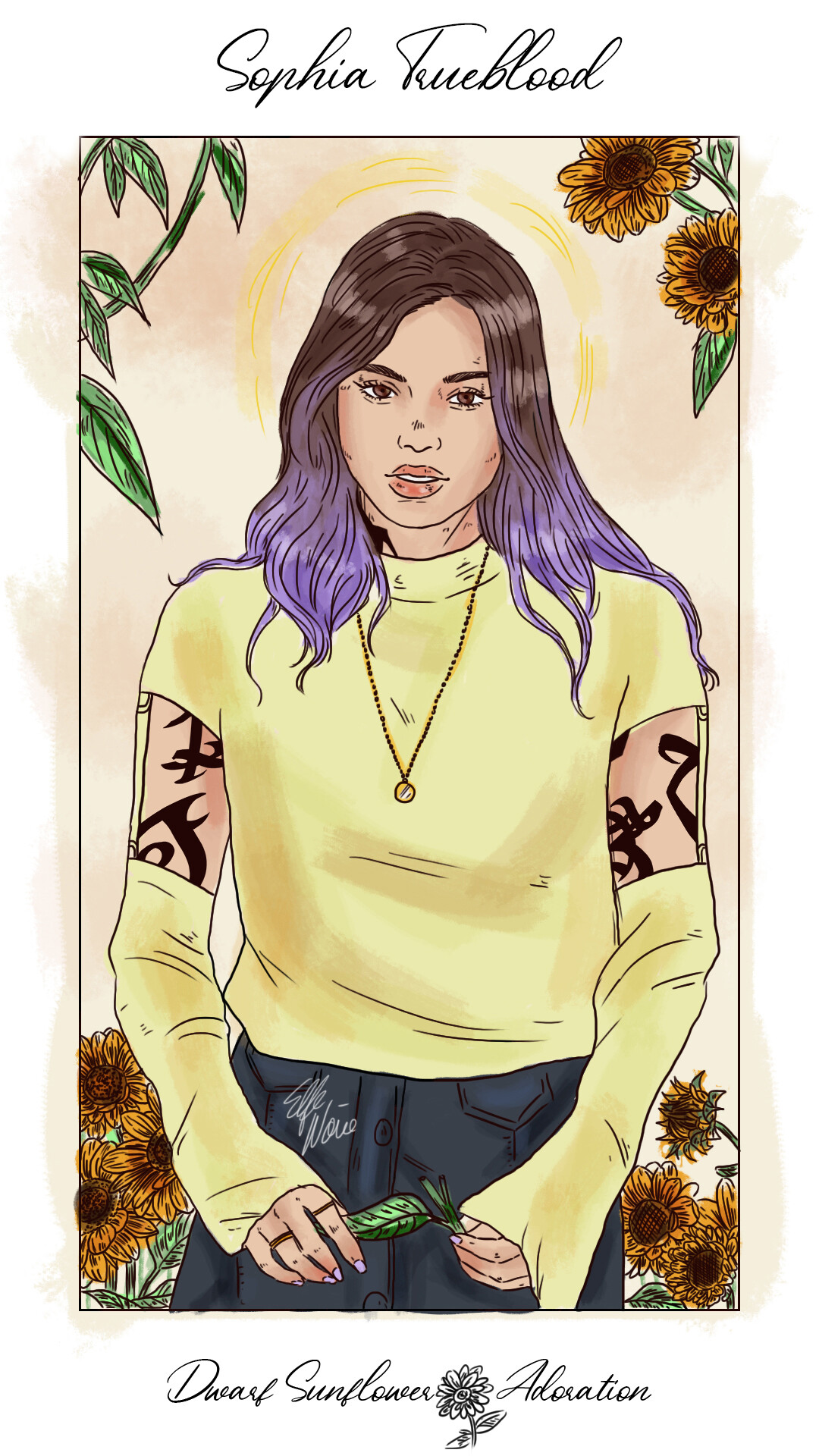 Elfe Noire - The Mortal Instruments OCs | Flower cards
