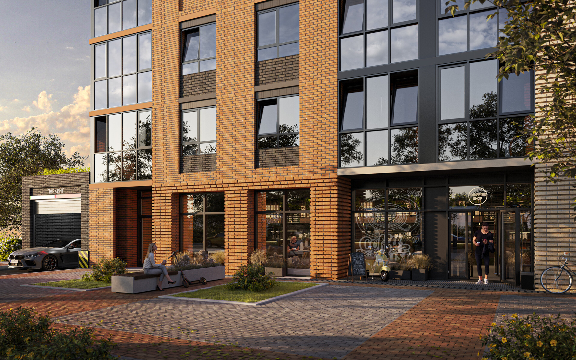 ArtStation - Commercial premises in a residential complex