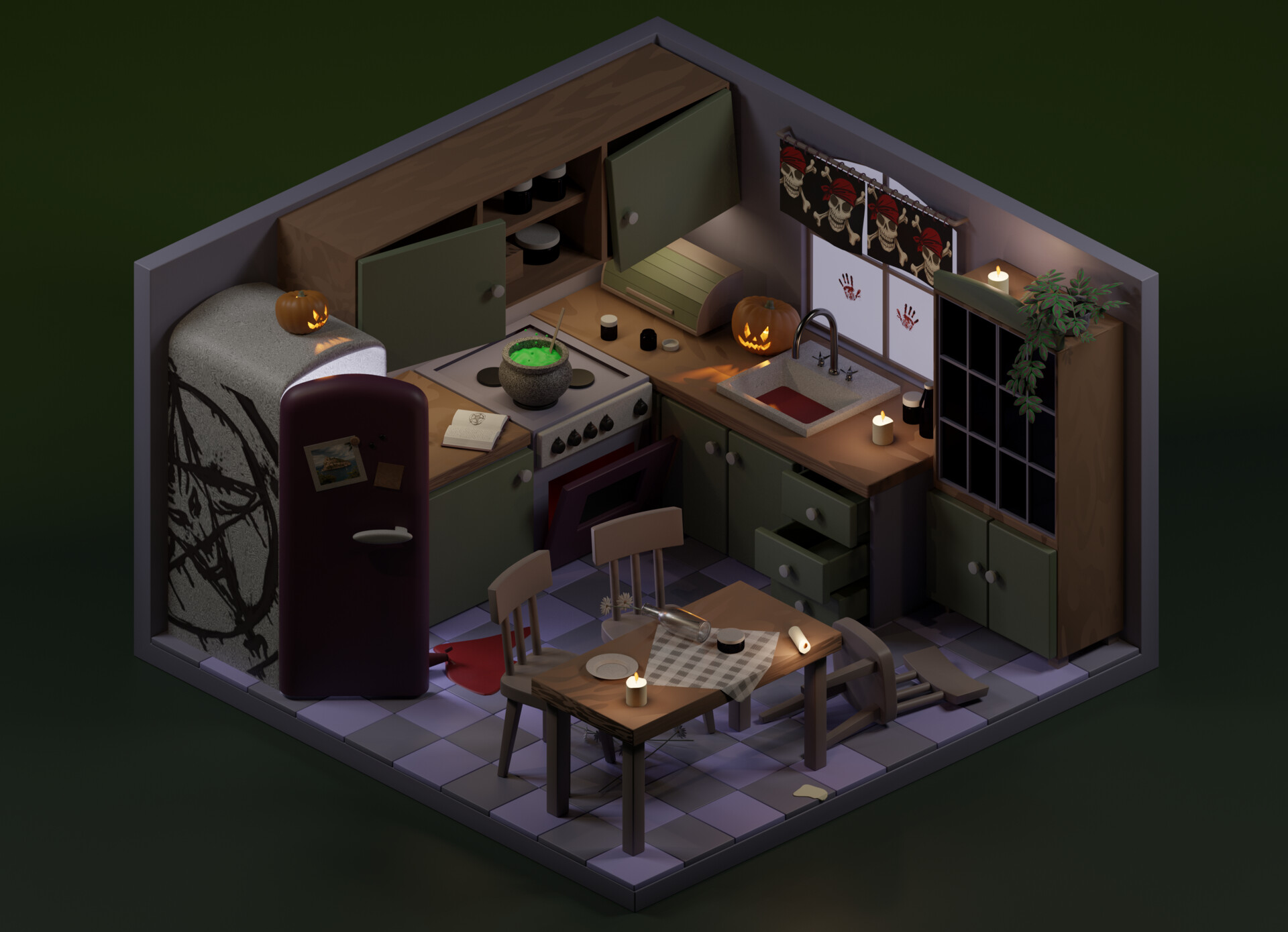 ArtStation - Stylized Kitchens