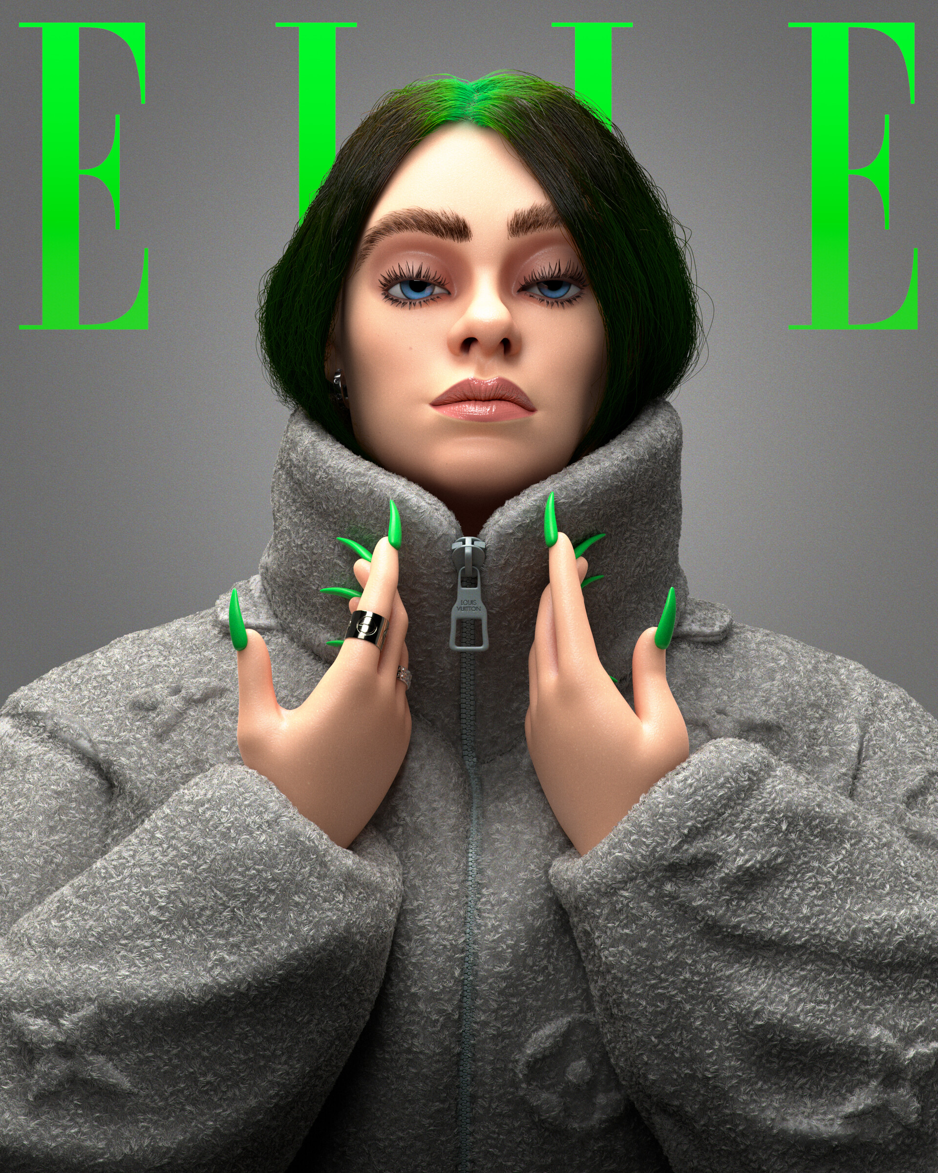 ArtStation - Billie Eilish Elle Magazine