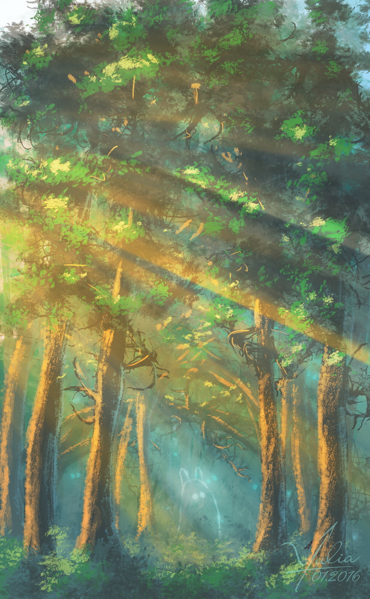 ArtStation - Spirits of the forest