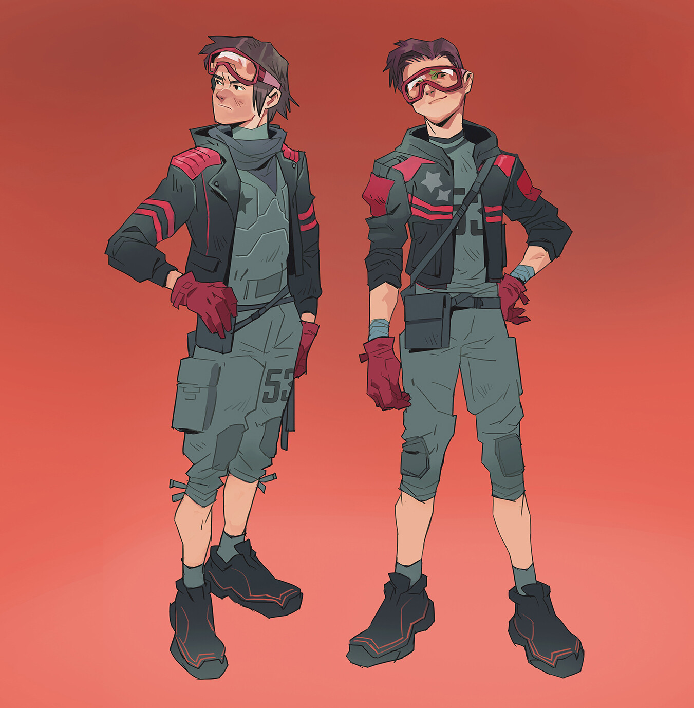 ArtStation - 2 moods for 1 character, personal comic project