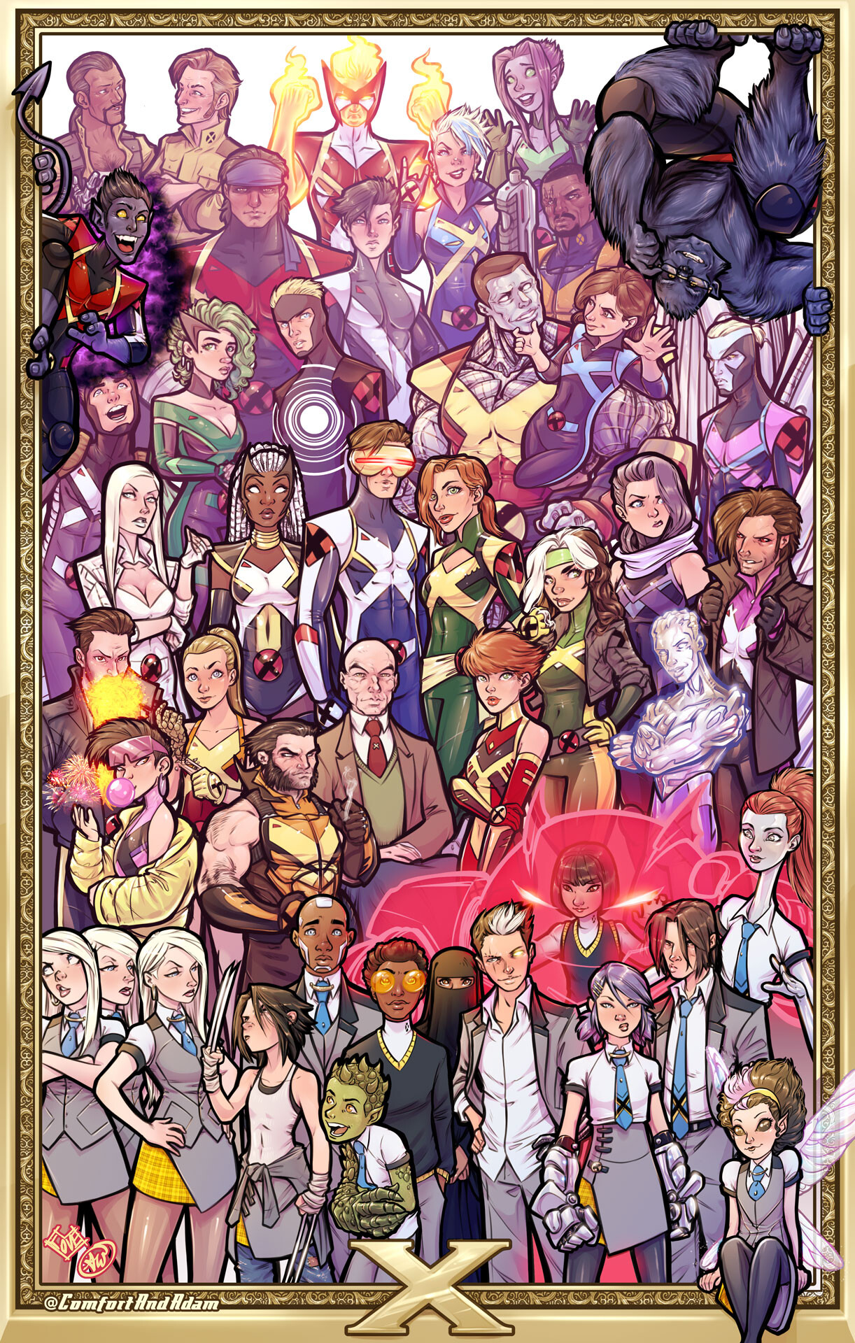 ArtStation - X-Men Redesign Pinup