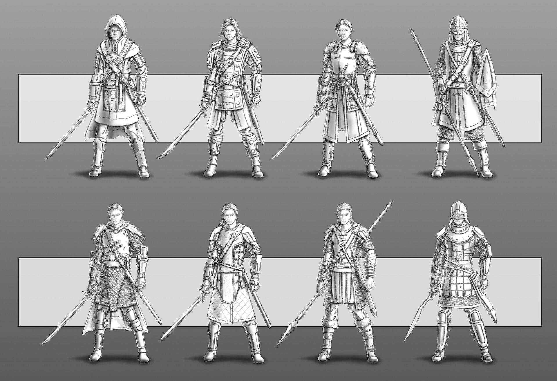 Adam Brown - Tengu Character Design Part 3: Flashback Designs