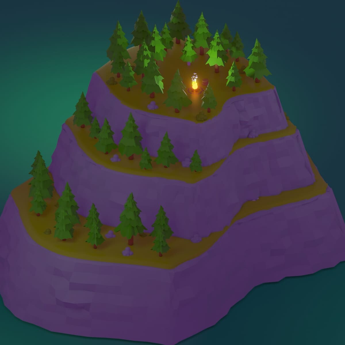 ArtStation - Hill 3d model