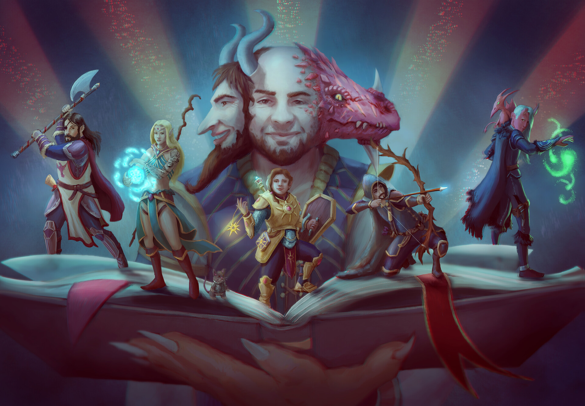 ArtStation - DnD Party Commission, Gaia Cafiso