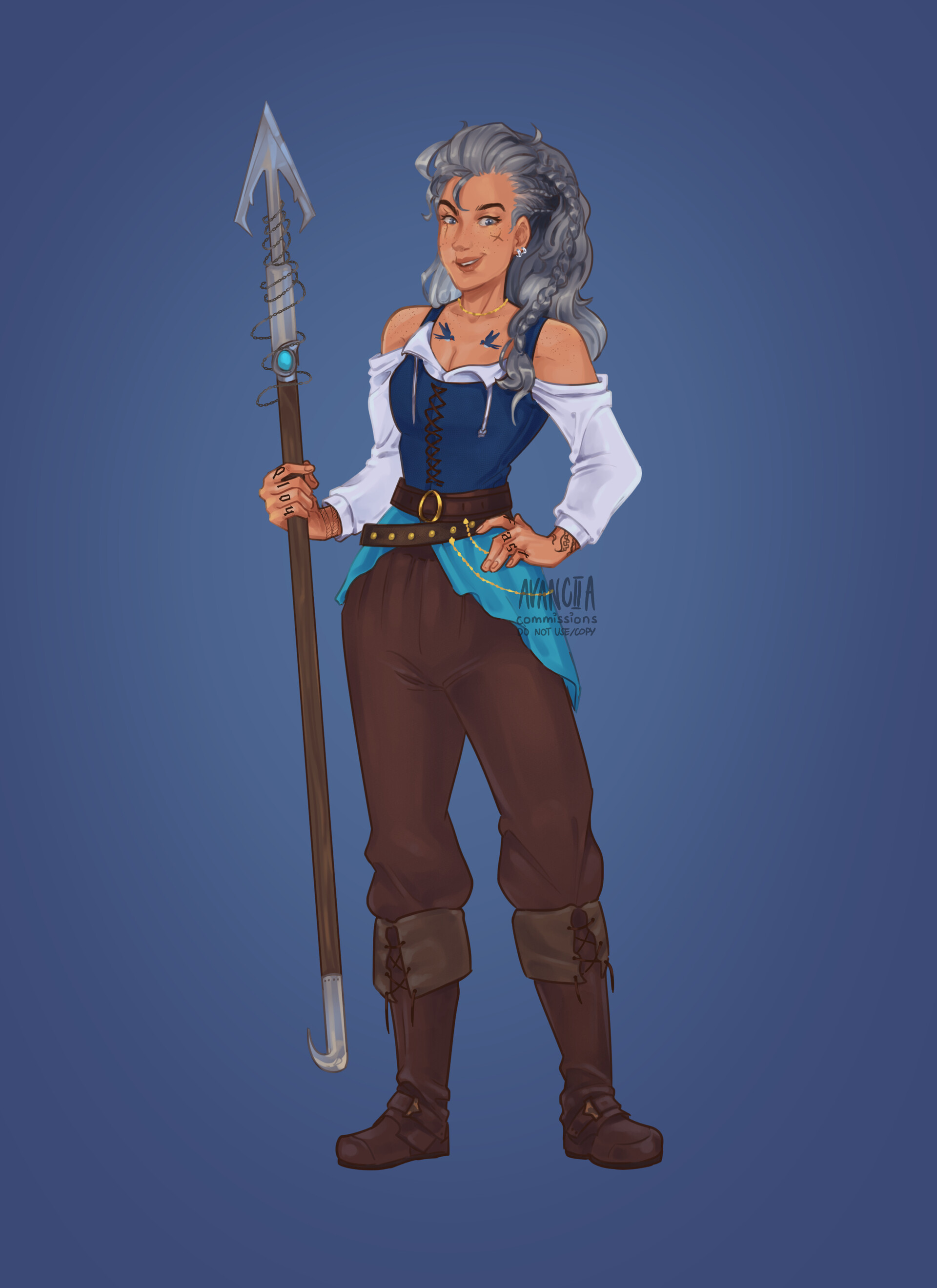 Jam Sison (aka Avanciia) - Thyra, fisherman's daughter DnD OC
