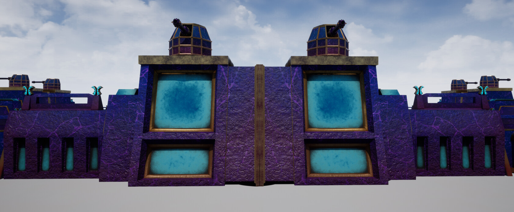 ArtStation - Warhammer 40K Tzeentch themed modular fort kit