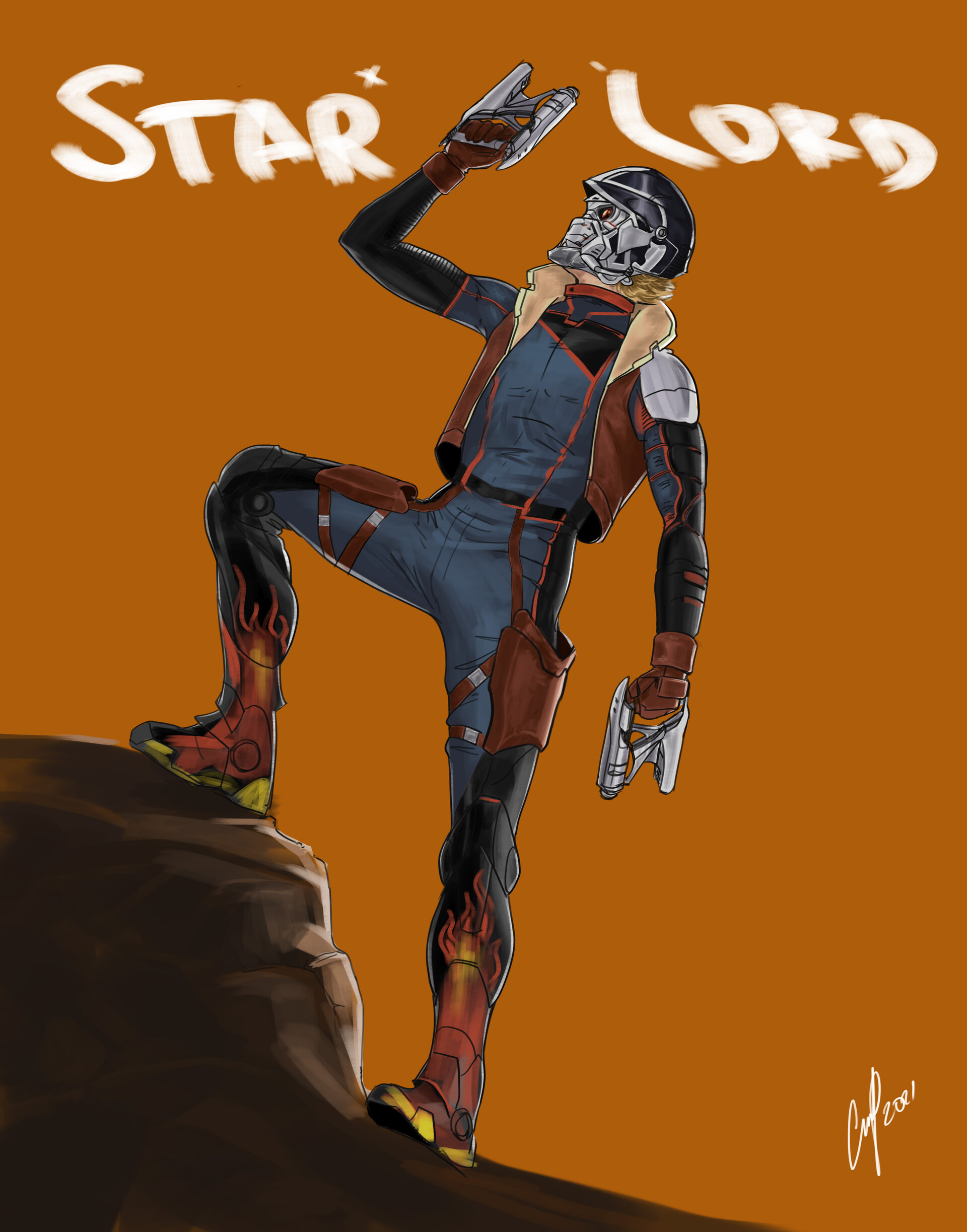 star lord comic design