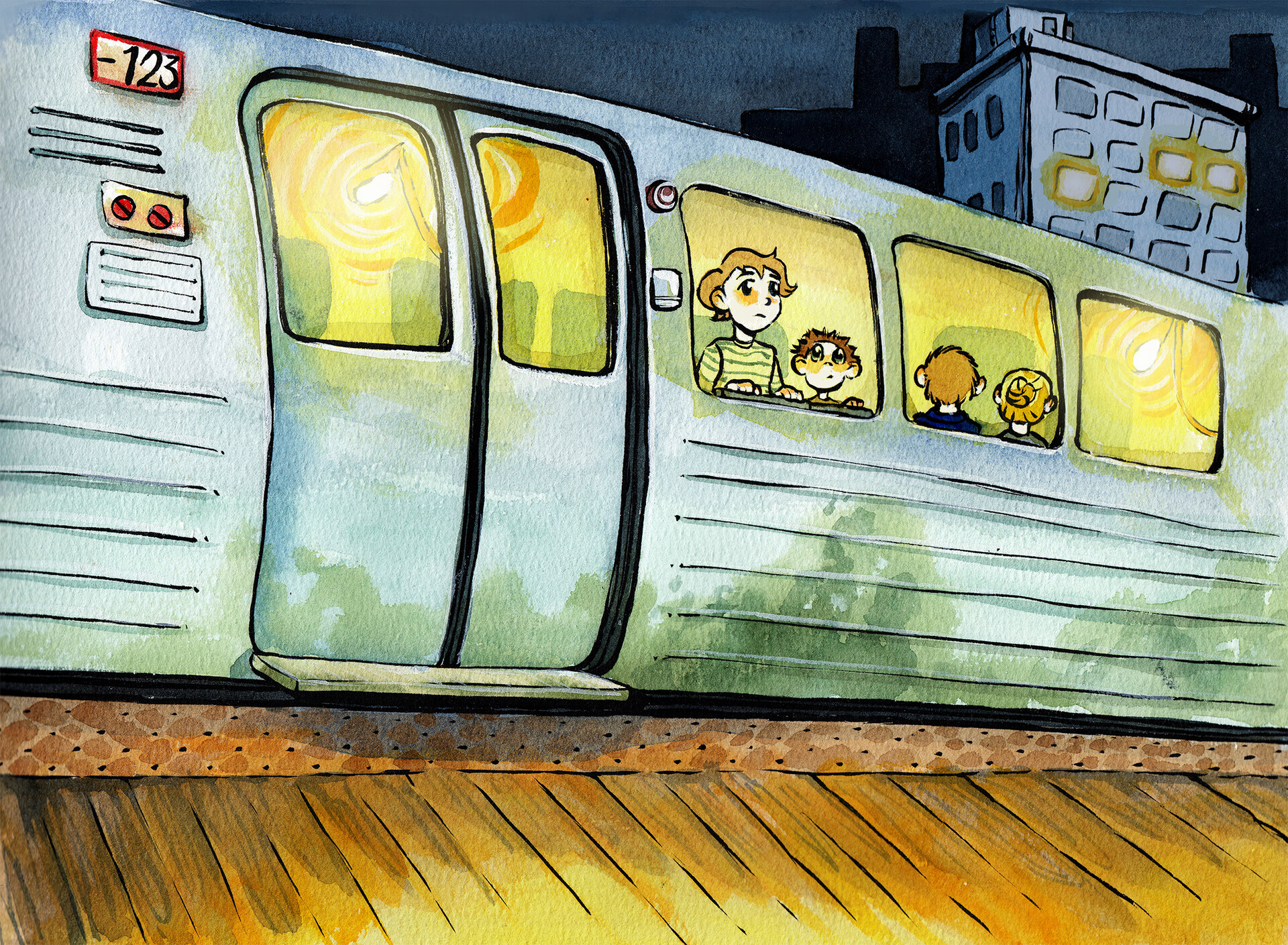 ArtStation - Taking a train to somewhere new